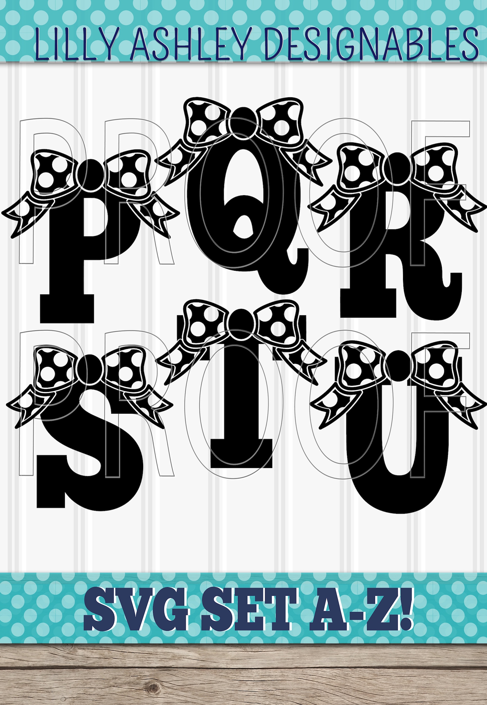 Monogram SVG Letter Set Uppercase A-Z Cutting Files | Etsy