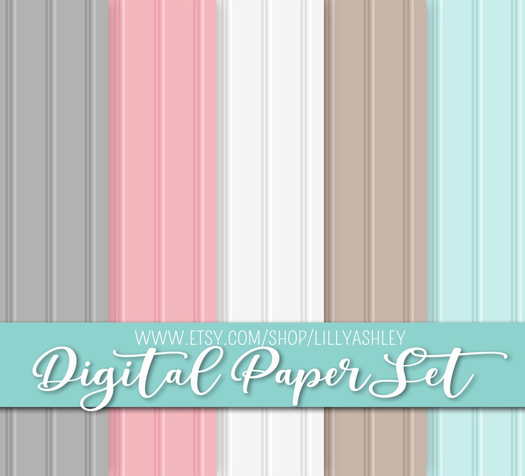 Beadboard Texture Background Set of 5 Wall Texture Beadboard Paper ...