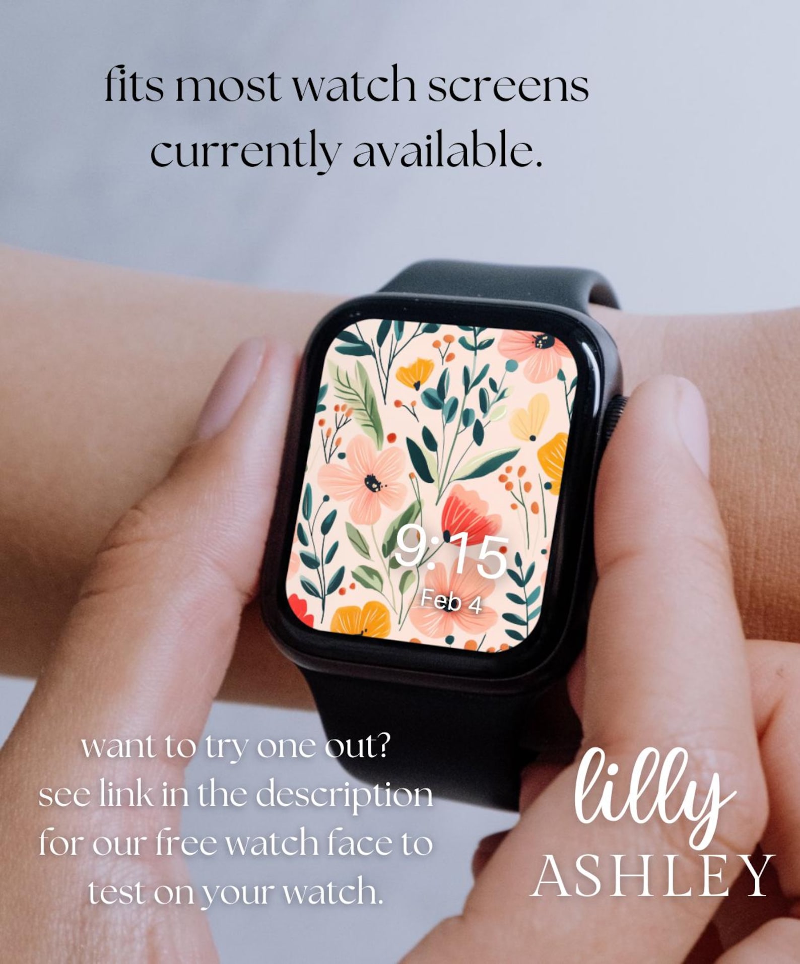 Preppy Spring Apple Watch Face , Watch Background, Womens Apple Watch ...
