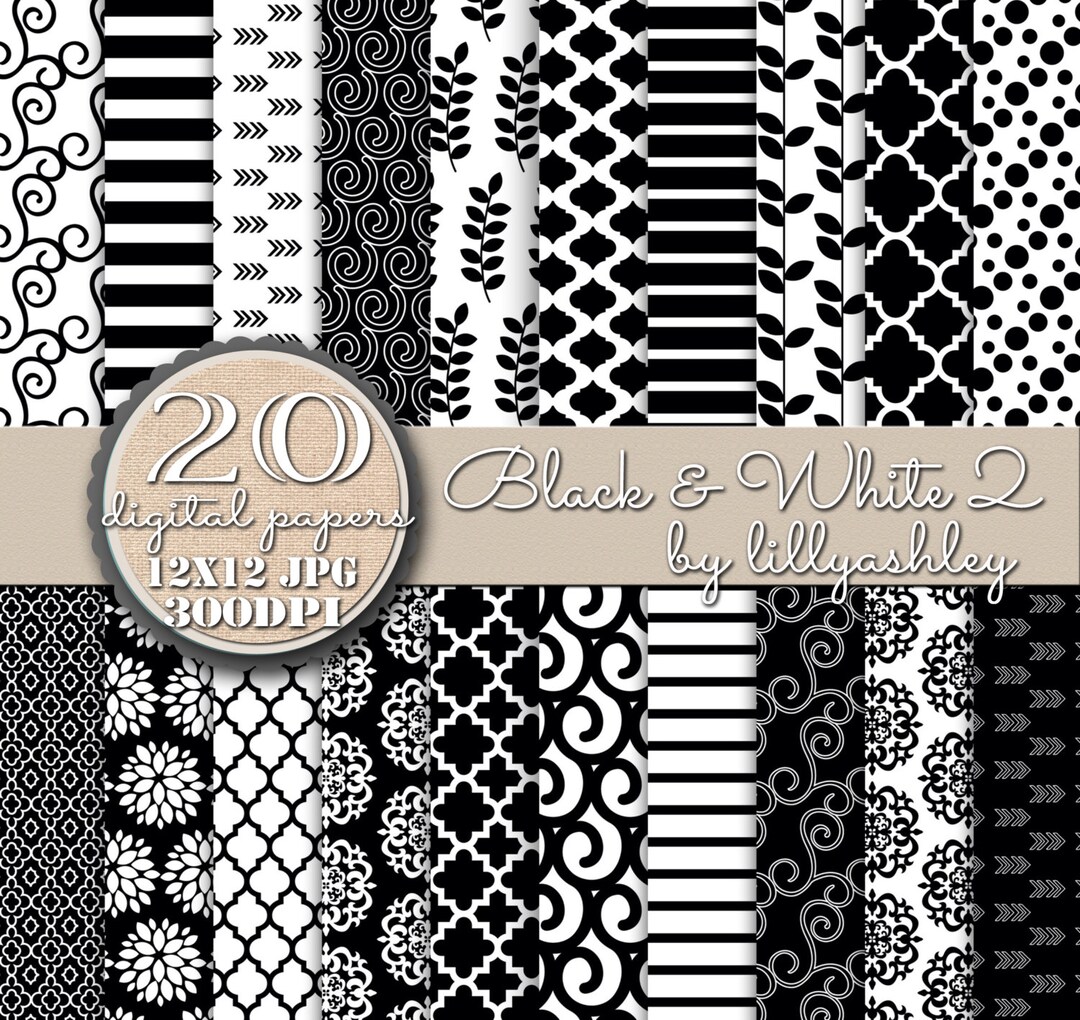 Digital Paper Pack of 20JPG Format12x12-commercial Use - Etsy