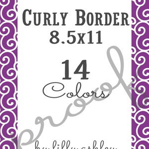 Printable Paper Bundle Set of 42-bordered Paper 8.5x11 JPG Printable ...