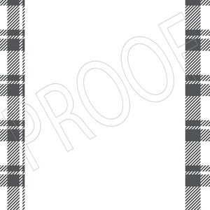 Plaid Border Paper Printable Pack of 30--PDF and PNG -8.5x11- Plaid ...