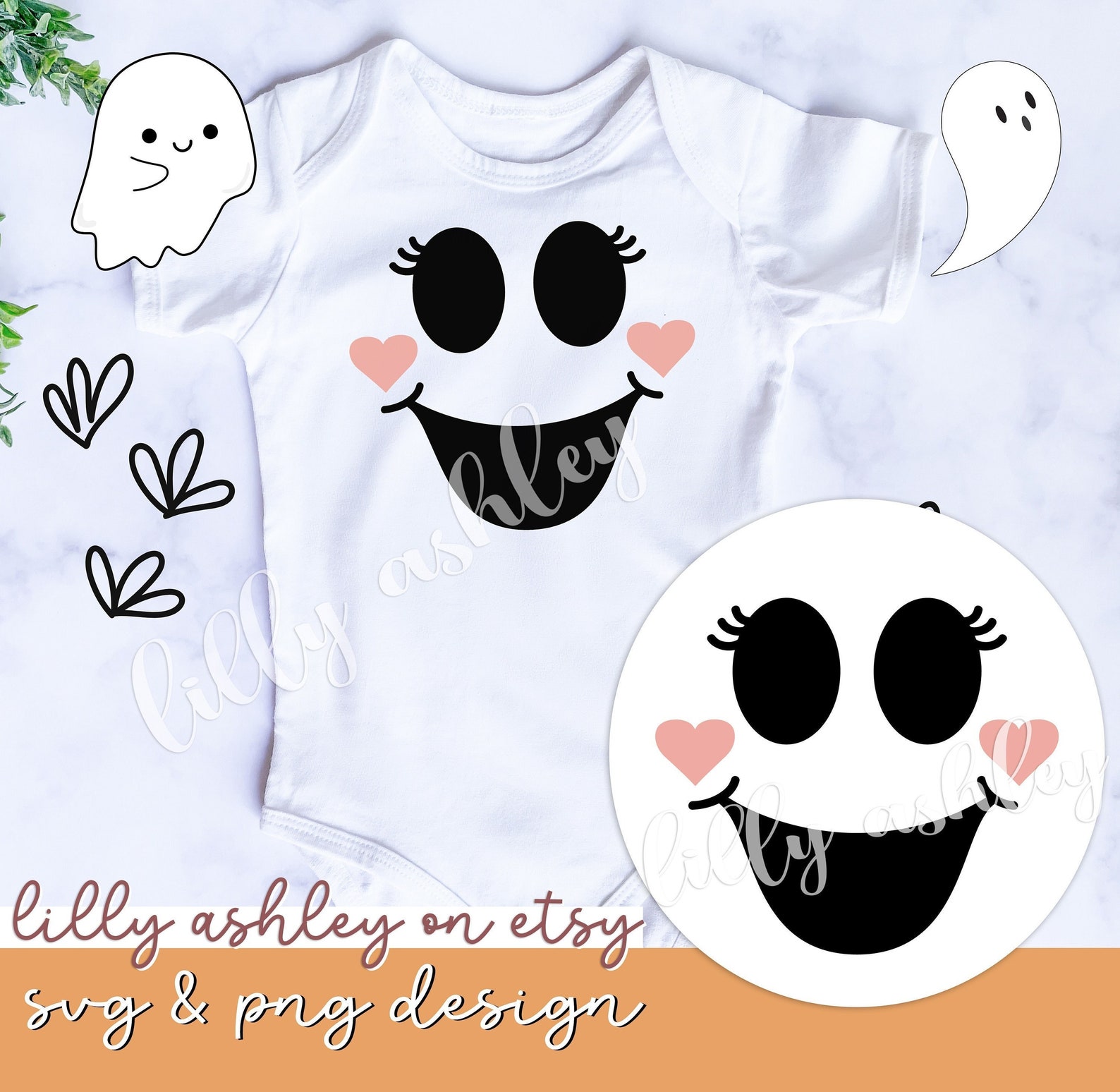 Cute Ghost SVG & PNG File-cute Halloween Shirt SVG Spooky - Etsy