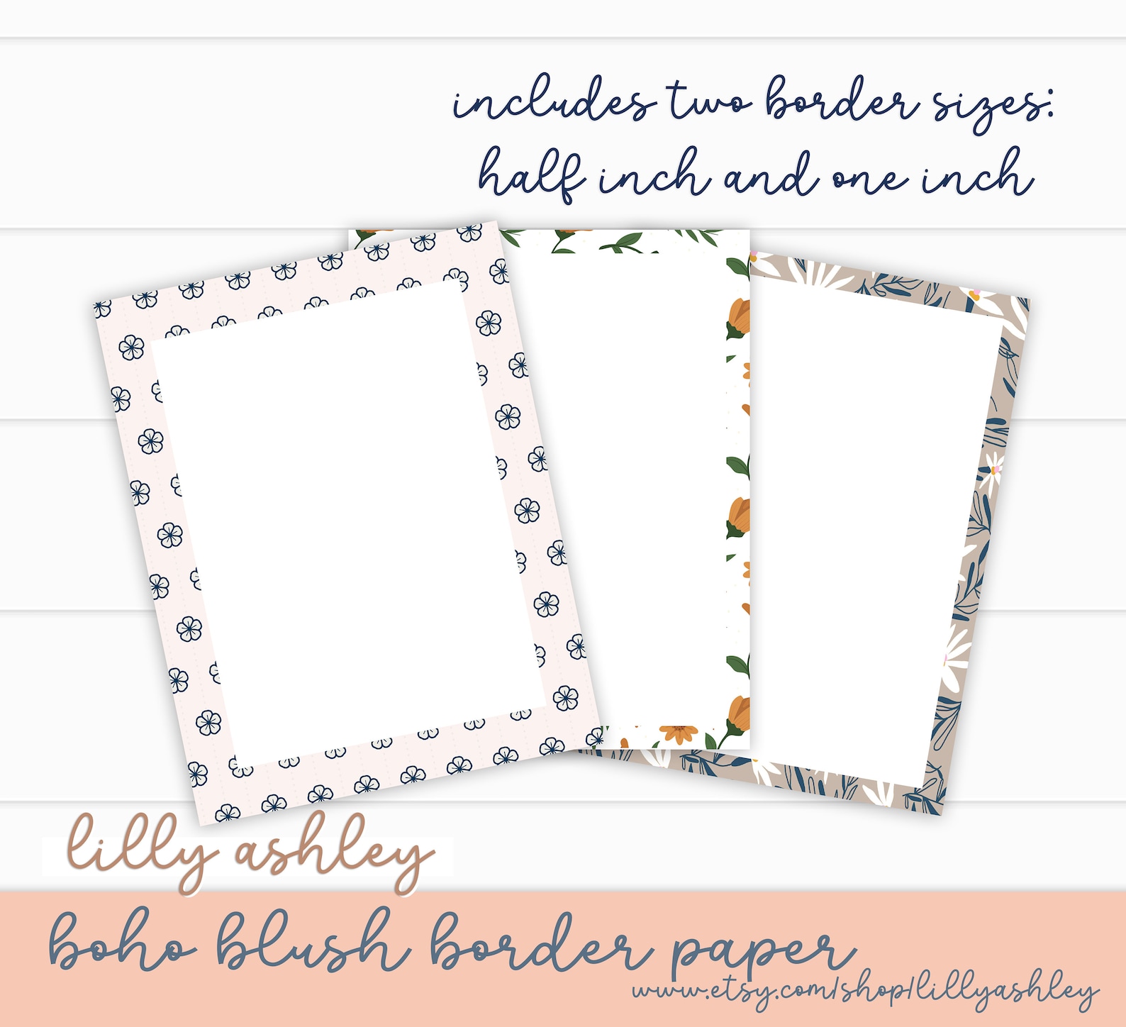Border Paper Pack of 12PDF & PNG Files8.5x11 Downloadable - Etsy