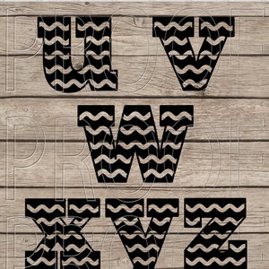 SVG Letter Cut File Set Includes Lowercase Letters A-Z and - Etsy