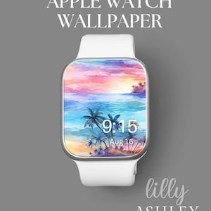 Beach Apple Watch Face , Tropical Waves Watch Background, Womens Apple ...