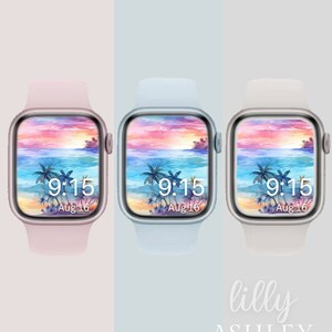Beach Apple Watch Face , Tropical Waves Watch Background, Womens Apple ...