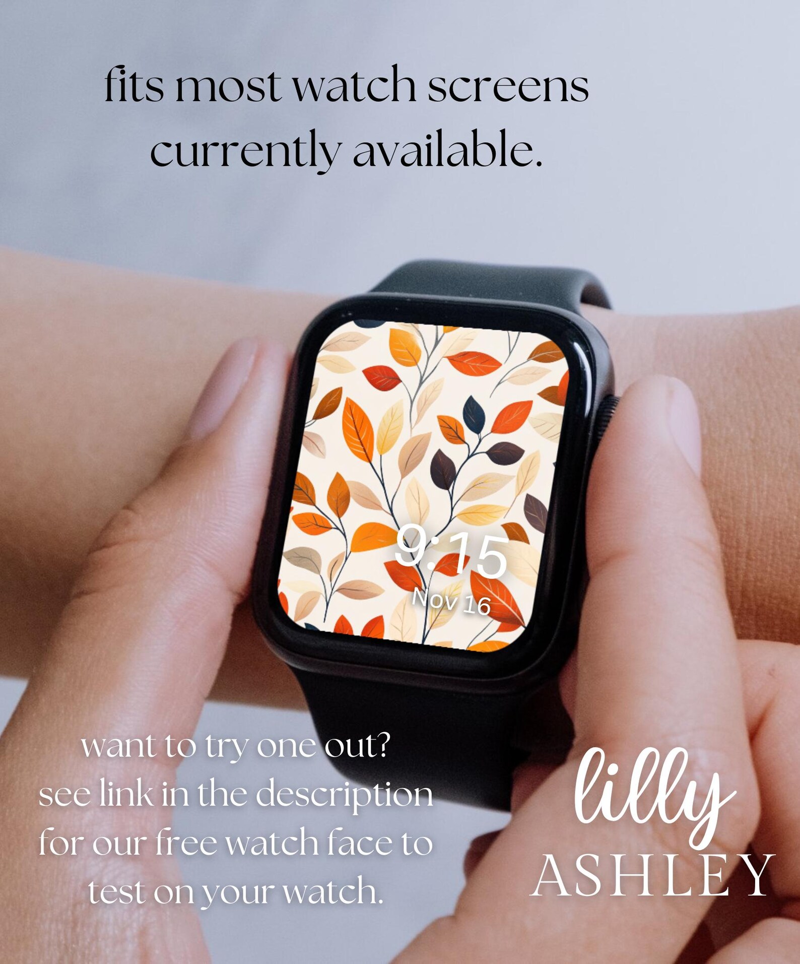 Fall Apple Watch Face, Watch Background, Womens Apple Watch Wallpaper ...