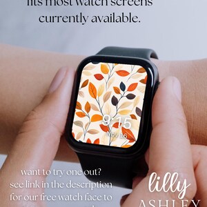 Fall Apple Watch Face, Watch Background, Womens Apple Watch Wallpaper ...
