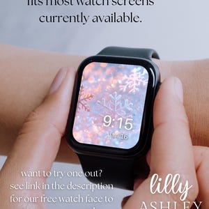 Winter Apple Watch Face for the Holidays, Aesthetic Watch Background ...