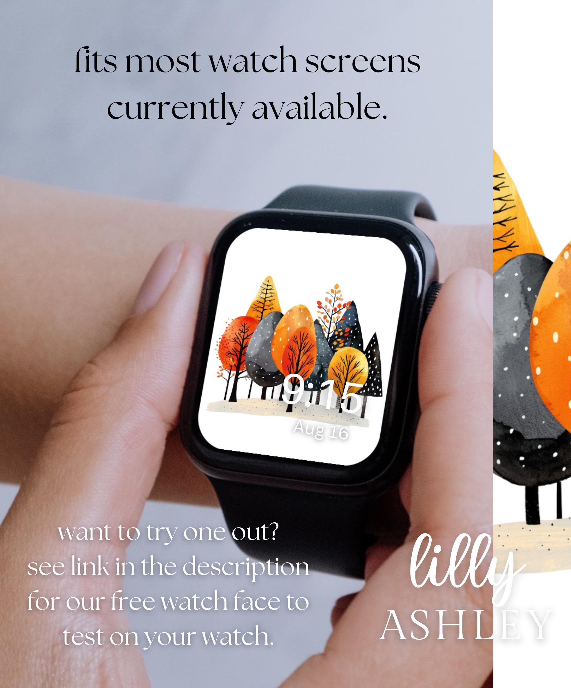 Nature Earthy Apple Watch Face SET of THREE , Watch Background, Womens ...