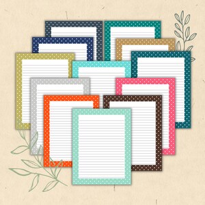 Printable Paper, Printable Classroom Bordered Paper, Printable Borders ...