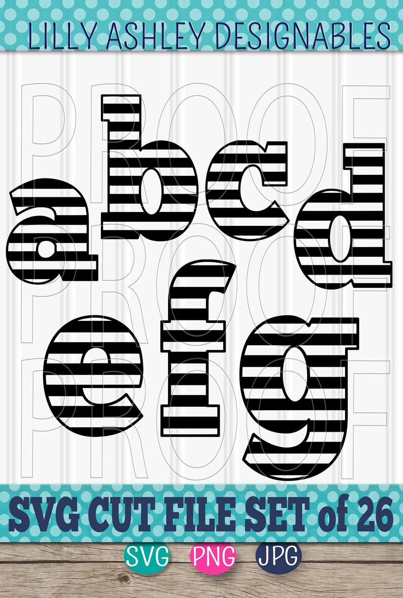 Letter SVG Files Set of 26includes Lowercase A Through Z - Etsy