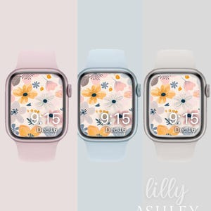 Floral Apple Watch Face, Watch Background, Womens Apple Watch Wallpaper ...