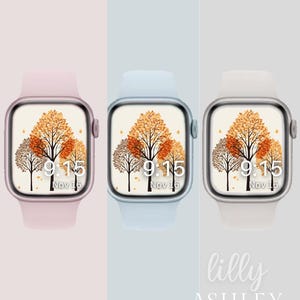 Fall Apple Watch Face, Watch Background, Womens Apple Watch Wallpaper ...