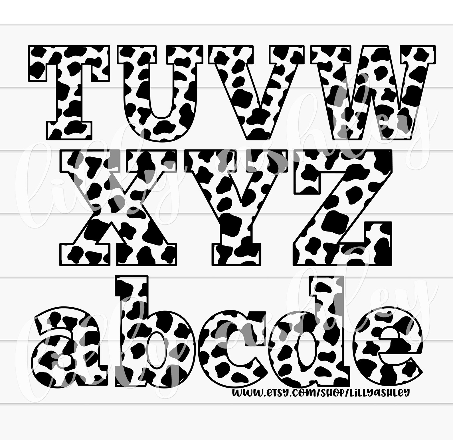 Letter SVG Cut File Set Includes Upper and Lowercase Letters - Etsy