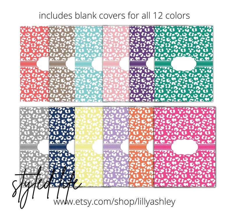 School Subject Binder Cover Printable SET 8.5x11 PDF Covers - Etsy