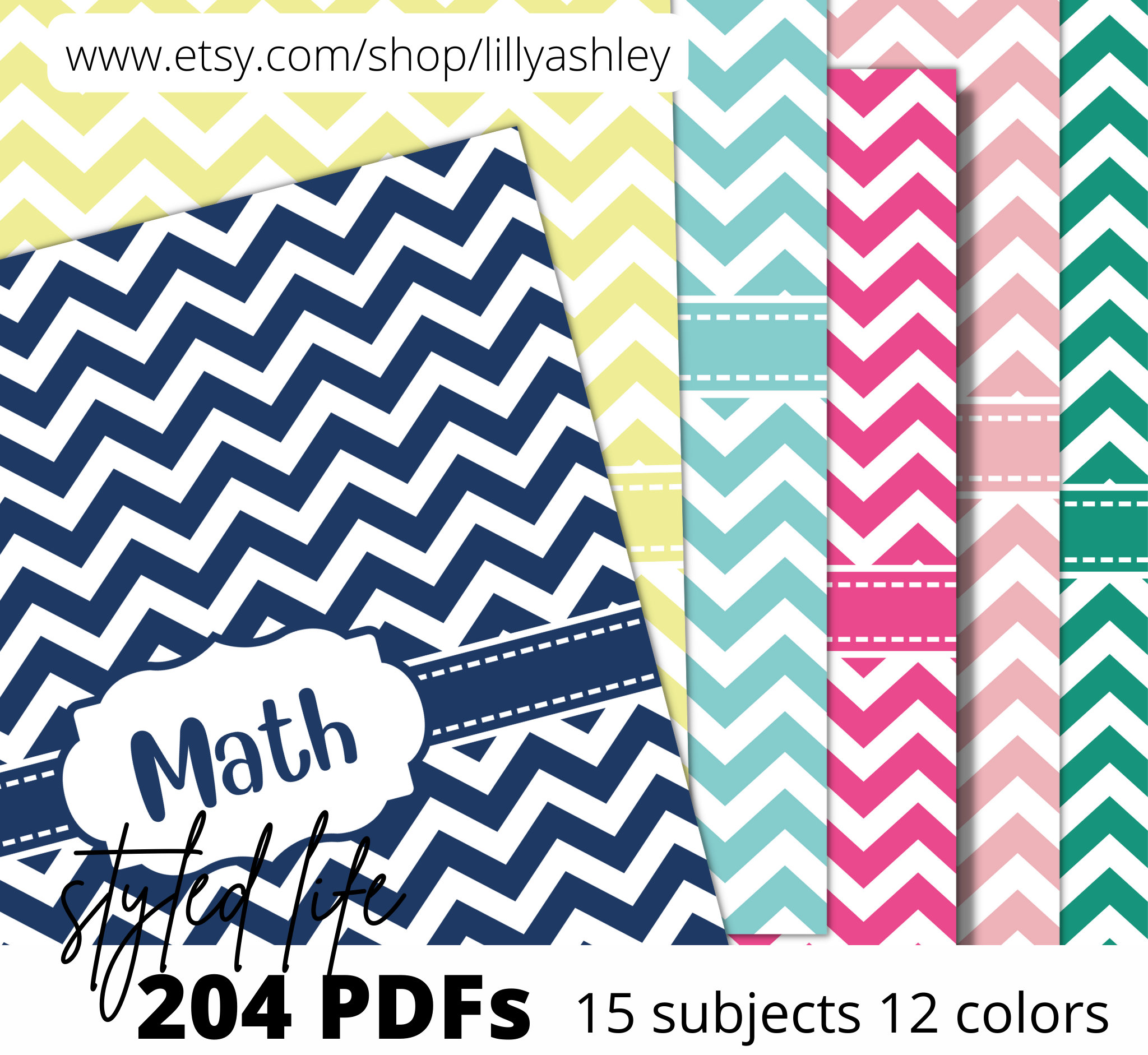Cute Math Binder Covers