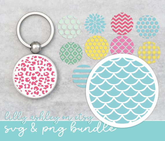 Keychain SVG Set of 11 Circles-svg/png-circle Keychain Svg - Etsy Australia