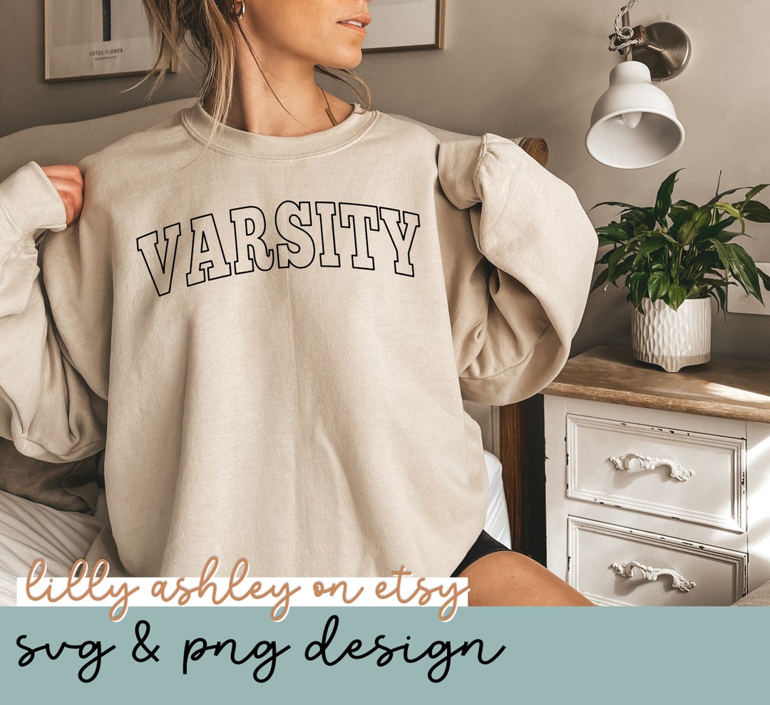 Varsity SVG & PNG Design File- Arched Word Svg Trendy College Svg ...