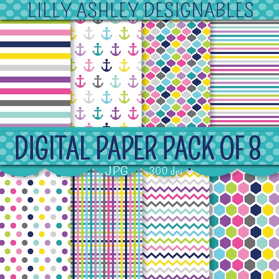 Paper, Party & Kids 300 DPI Digital Paper Pack 12X12 Personal and ...