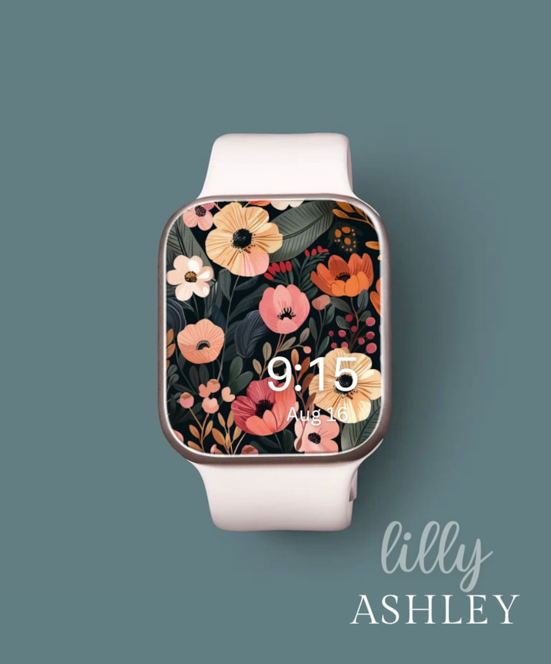 Floral Apple Watch Face , Watch Background, Womens Apple Watch ...