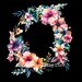 Floral Frame Wreath Clipart Designs , PNG Watercolor Flowers ...