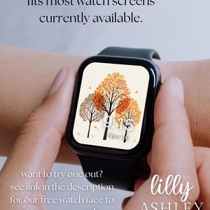 Fall Apple Watch Face, Watch Background, Womens Apple Watch Wallpaper ...