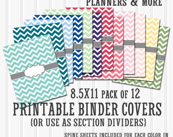 Chevron Binder Covers - Etsy