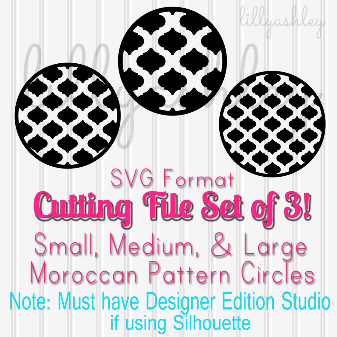 SVG Files Set of 3 Moroccan Circle--svg Format Only-- Cut Files Svg ...