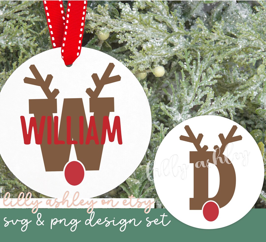 Reindeer SVG PNG Set of 26 Reindeer Letter Files-uppercase-christmas ...