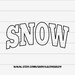 Winter Sweatshirt SVG & PNG File Snow SVG Collegiate Letter Arched Word ...