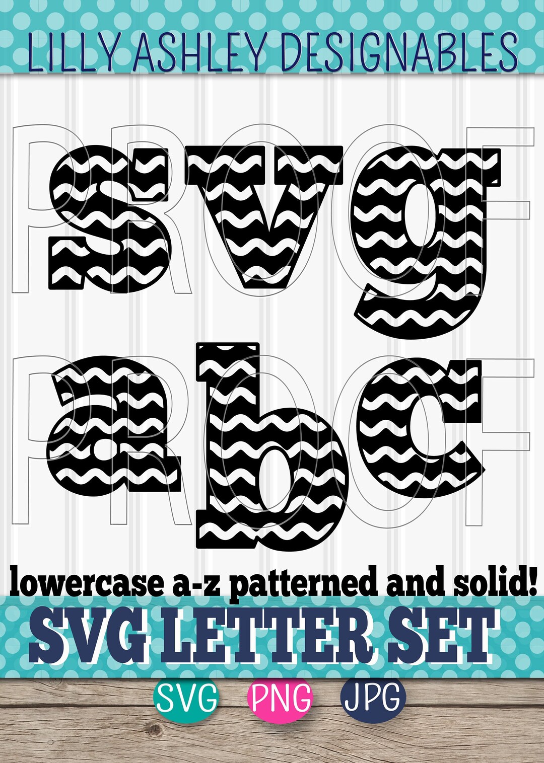 SVG Letter Cut File Set Includes Lowercase Letters A-Z and - Etsy