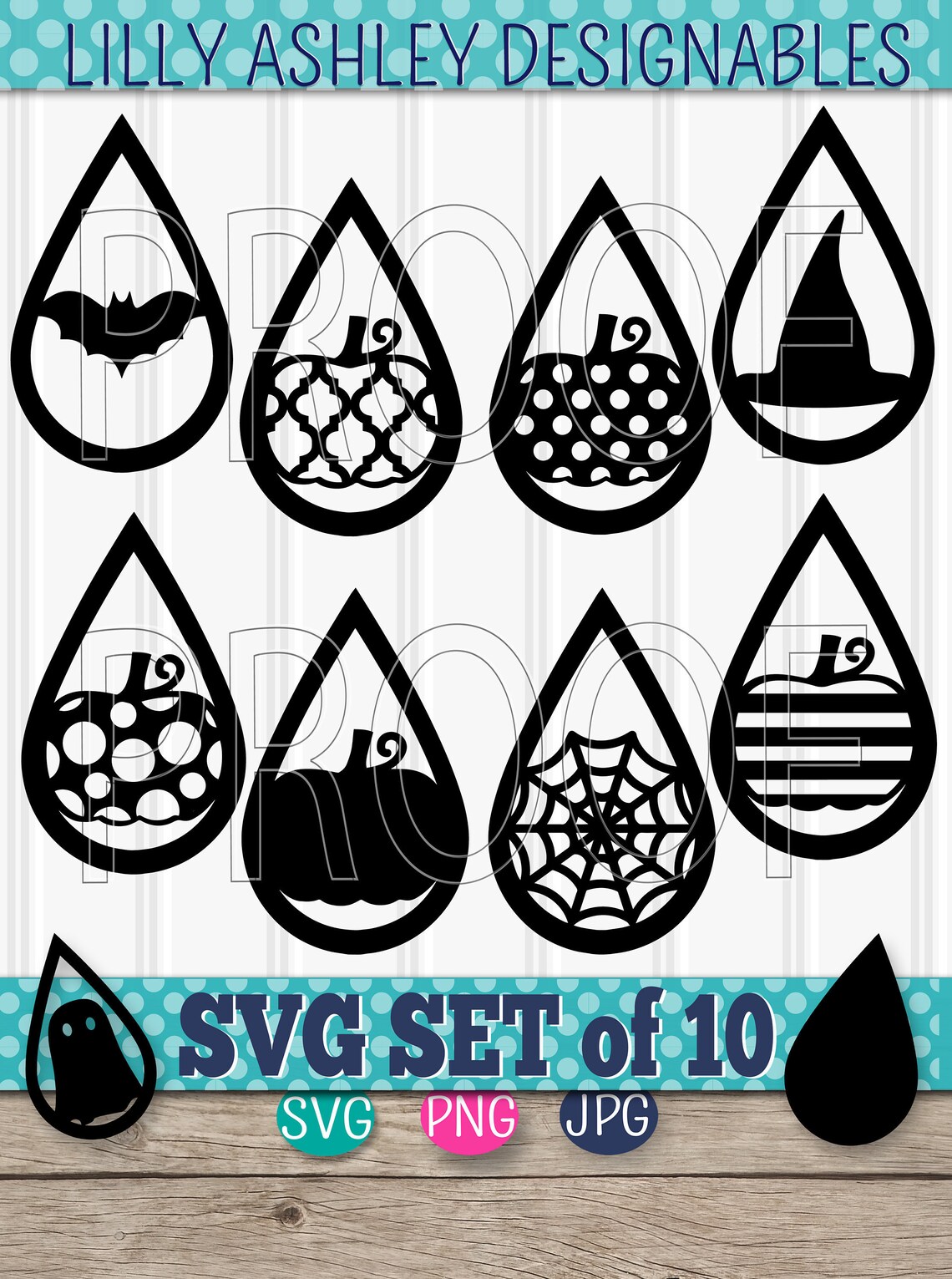 Teardrop SVG Files Set of 10 Cutting Files Svg/png/jpg - Etsy