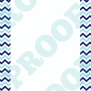 Printable Paper Pack of 5 Chevron Border Paper--8.5x11 JPG & PDF ...