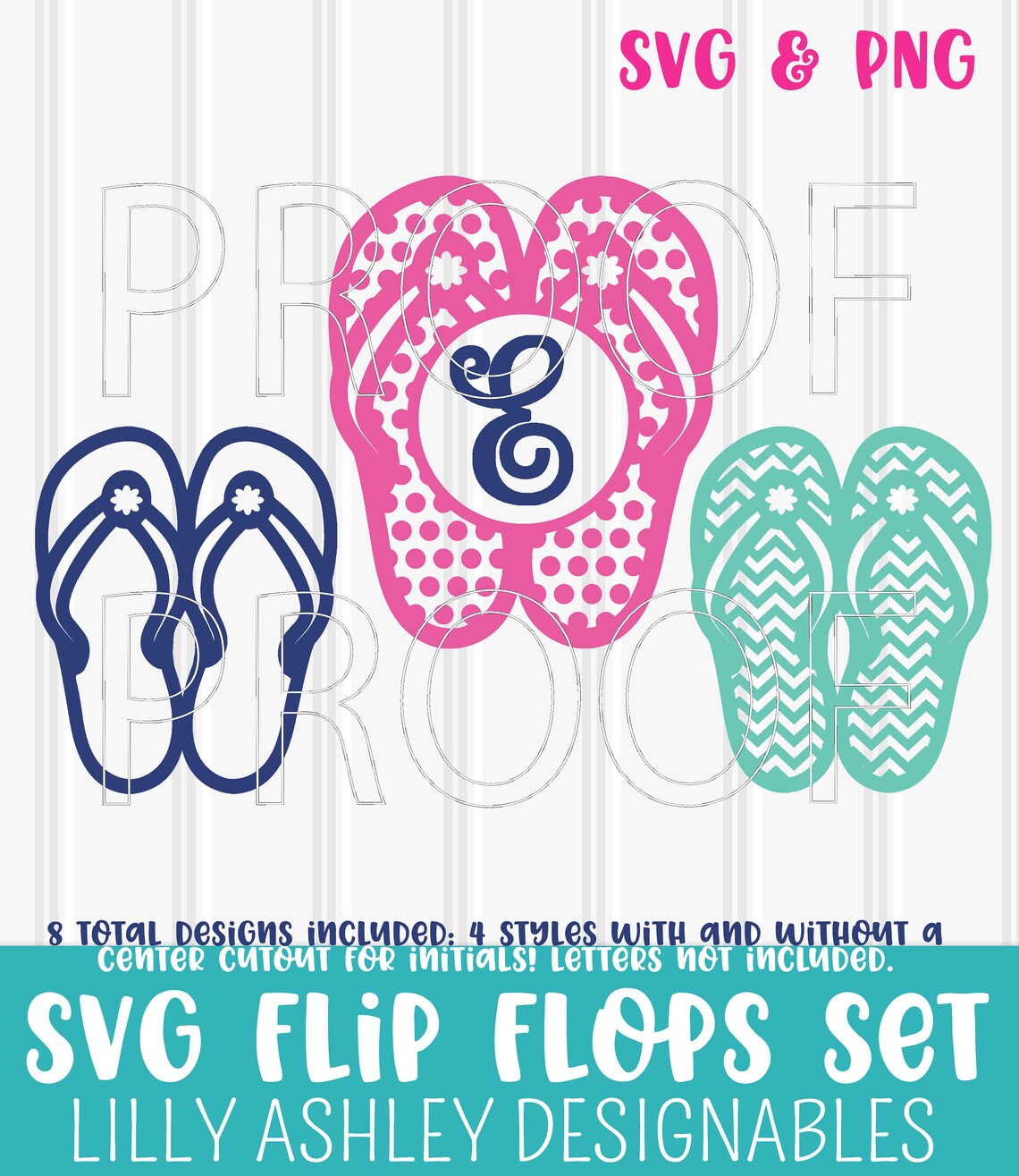 Flip Flop SVG Files Set of 8 Cut Files Svg/png/jpg Beach Svg | Etsy UK
