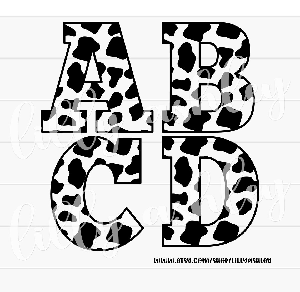 Letter SVG Cut File Set Includes Upper and Lowercase Letters - Etsy