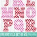Letter SVG Set of 26 Cut Files-heart Letters A-Z SVG PNG Jpg - Etsy