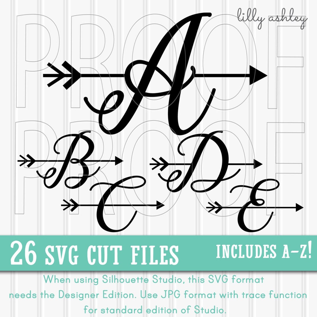 Cupid Valentine Letter SVG setIncludes A through Z Custom Personalized ...
