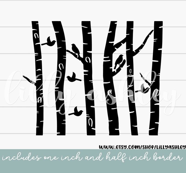 Birch Tree SVG Cut File Svg/png Formats. Birch Tree Clipart - Etsy