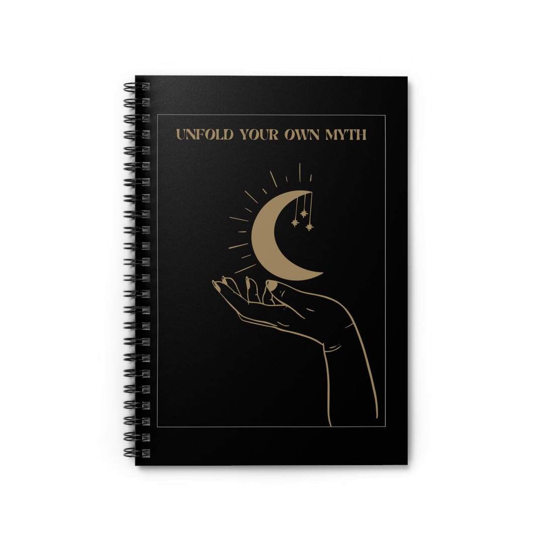 Unfold Your Own Myth Spiral Notebook - Ruled Line - Etsy