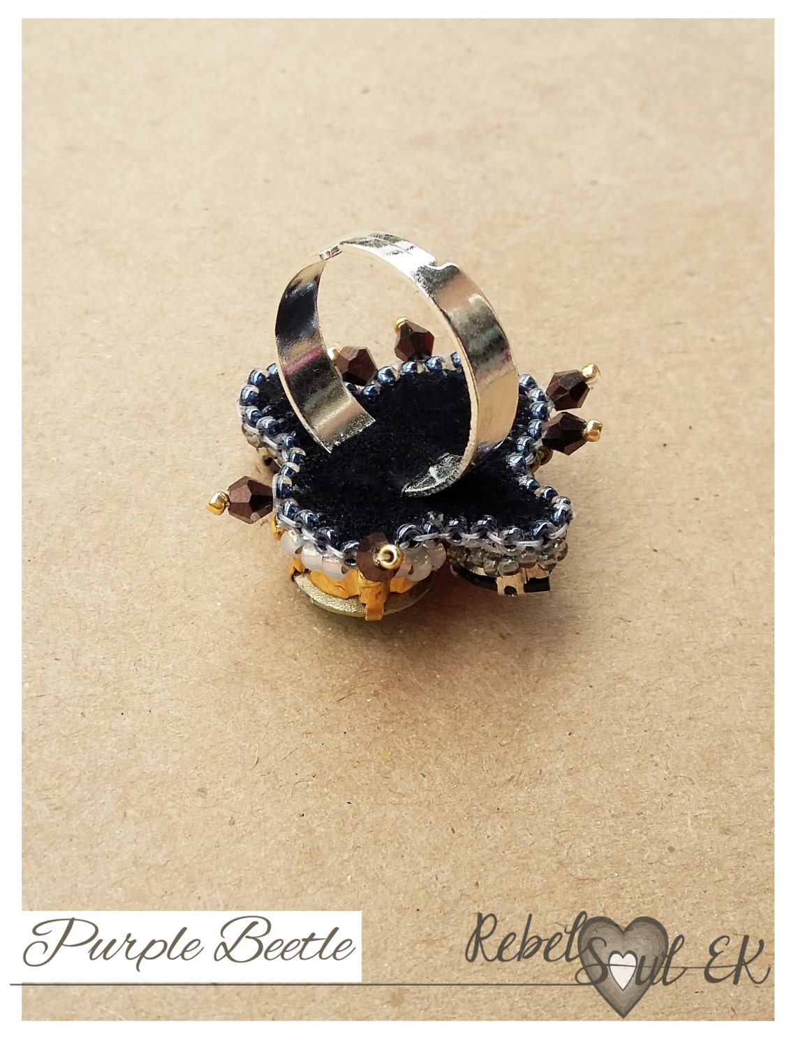 Bug Ring Adjustable Ring Butterfly Ring Beetle Ring Animal - Etsy