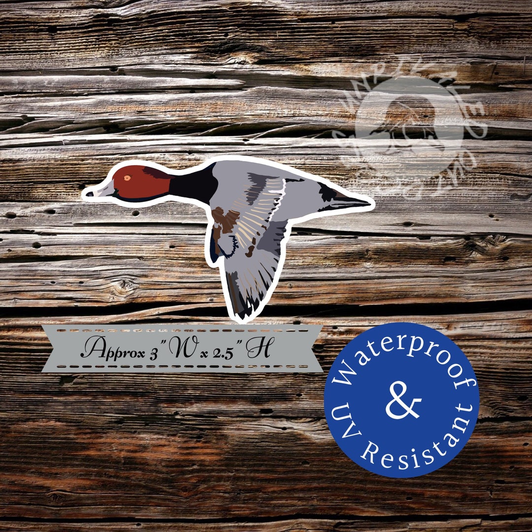 Red Head Duck Sticker - Etsy