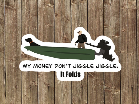 Mud Boat Duck Boat My Money Dont Mud Motor Sticker Decal - Etsy