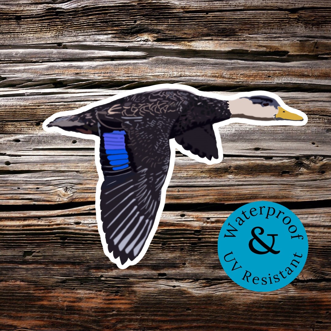 Black Duck Sticker Decal - Etsy