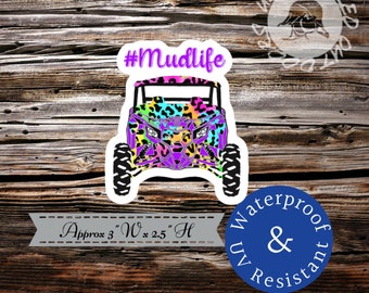 Mudding Monster Truck Birthday Party Stickers, Mudding Party Favor Tags ...