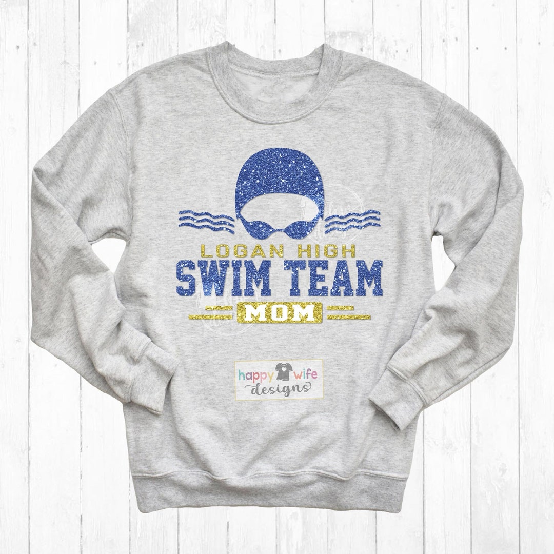Custom Swim Mom Shirt, Swim Team Shirt, Swim Mom Shirt, Swim Cap ...