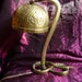 Bronze Snake Lamp Art Deco Cobra Lighting Brass Shade With - Etsy
