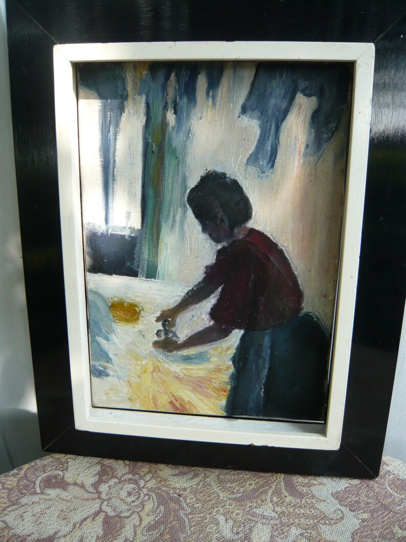 La Repasseuse the Ironer Oil Painting on Canvas Impressionist French ...