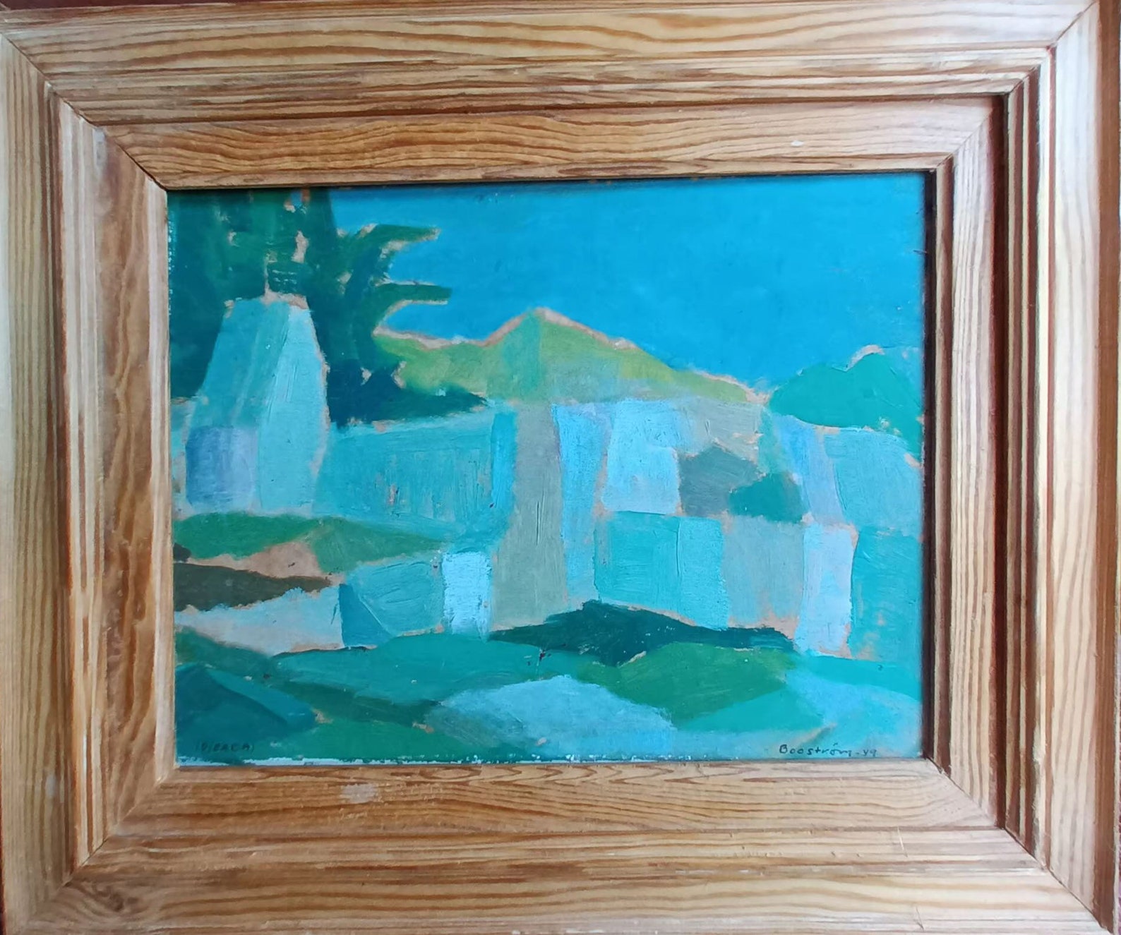 Djerba by Harry BOOSTROM Famous Suedish Cubist Painter 1949 Travel to ...